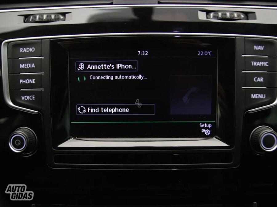 Blue Volkswagen Golf 2015 in Vilnius, with an engine capacity of 2.00 L and mileage of 249 thousand km for 7999 €, photo 24 on AUTOMOTO.COM.LV