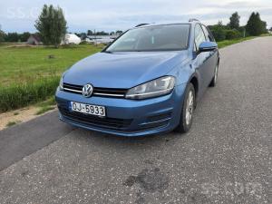 Blue Volkswagen Golf 2015 in Riga, with an engine capacity of 1.40 L and mileage of 131 thousand km for 7600 €, photo  on AUTOMOTO.COM.LV