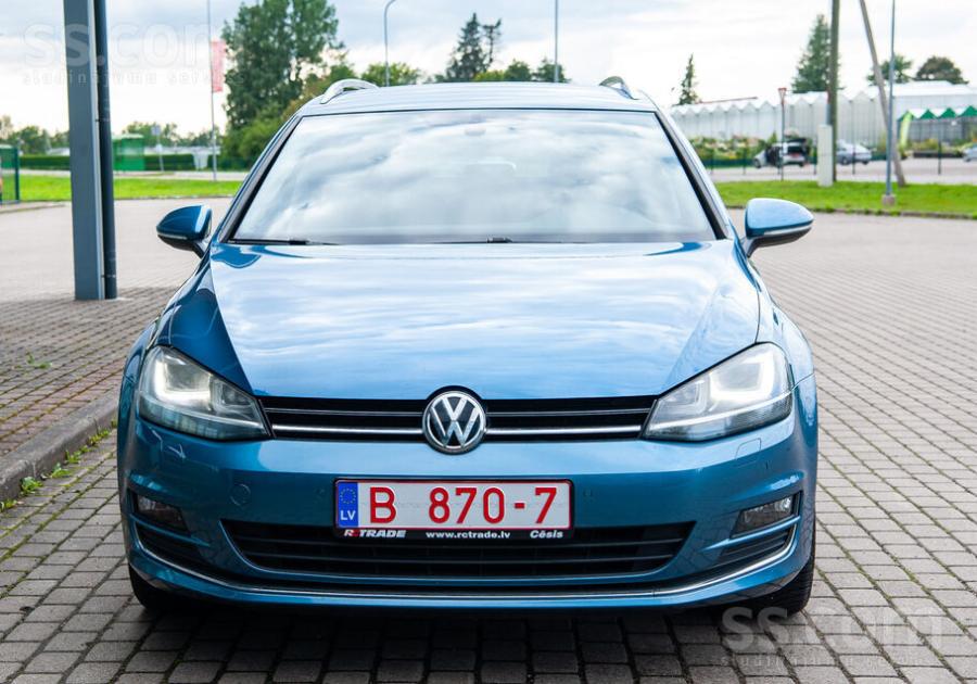 Blue Volkswagen Golf 2015 in Cesis, with an engine capacity of 1.60 L and mileage of 204 thousand km for 7500 €, photo 1 on AUTOMOTO.COM.LV
