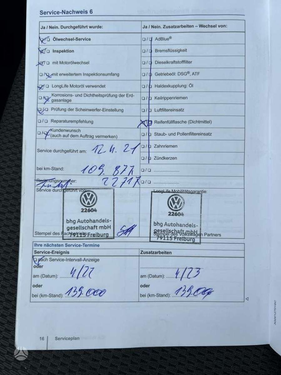Zils Volkswagen Golf 2016 Šauļi, ar dzinēja tilpumu 1.60 L un nobraukumu 266 tūkst. km par 5900 €, foto 25 vietnē AUTOMOTO.COM.LV
