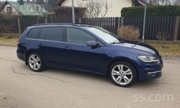Blue Volkswagen Golf 2017 in Riga, with an engine capacity of 2.00 L and mileage of 189 thousand km for 10750 €, photo 4 on AUTOMOTO.COM.LV