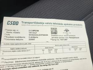 Blue Volkswagen Golf 2017 in Jelgava, with an engine capacity of 1.60 L and mileage of 226 thousand km for 7490 €, photo 28 on AUTOMOTO.COM.LV
