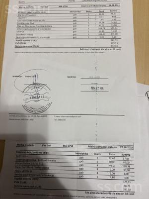 Blue Volkswagen Golf 2019 in Riga, with an engine capacity of 1.60 L and mileage of 163 thousand km for 10500 €, photo 13 on AUTOMOTO.COM.LV