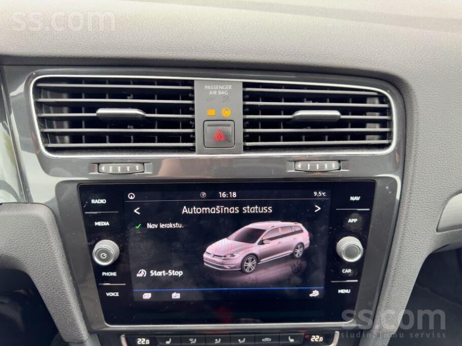 Zils Volkswagen Golf 2019 Rīga, ar dzinēja tilpumu 1.60 L un nobraukumu 201 tūkst. km par 9590 €, foto 16 vietnē AUTOMOTO.COM.LV