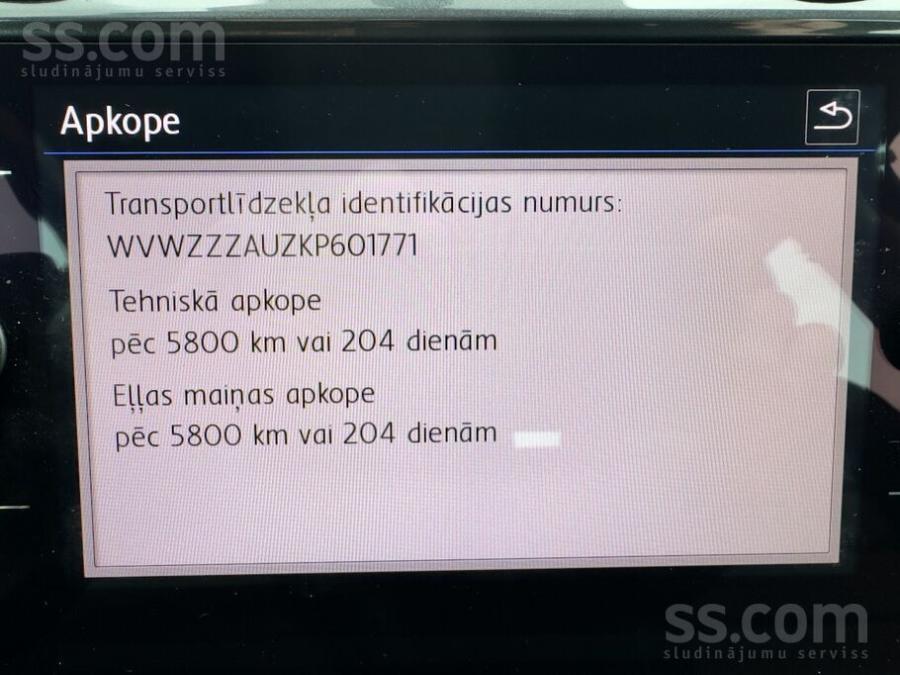 Zils Volkswagen Golf 2019 Rīga, ar dzinēja tilpumu 1.60 L un nobraukumu 201 tūkst. km par 9590 €, foto 17 vietnē AUTOMOTO.COM.LV