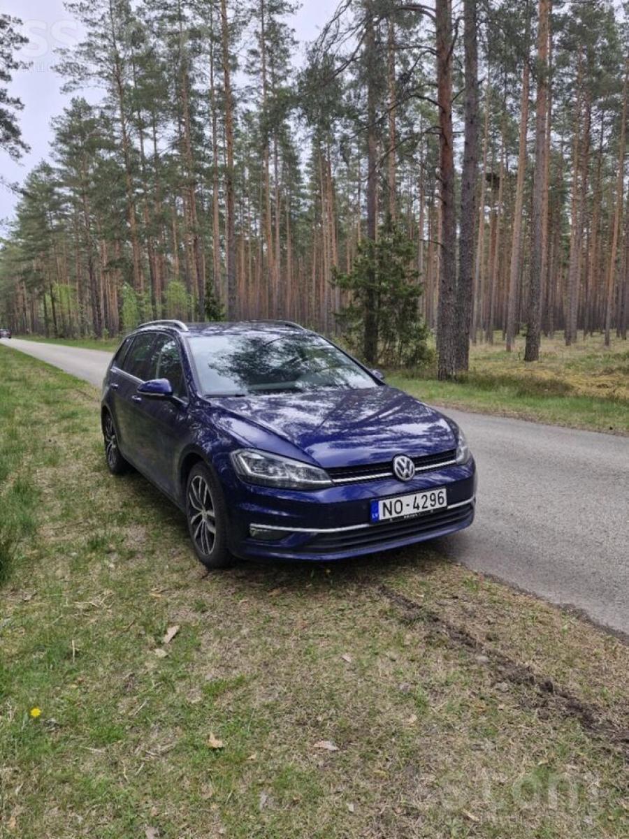 Blue Volkswagen Golf 2019 in Riga, with an engine capacity of 2.00 L and mileage of 187 thousand km for 12000 €, photo 1 on AUTOMOTO.COM.LV