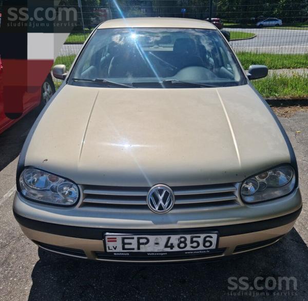 Brown Volkswagen Golf 2002 in Riga, with an engine capacity of 1.60 L and mileage of 197 thousand km for 790 €, photo 1 on AUTOMOTO.COM.LV
