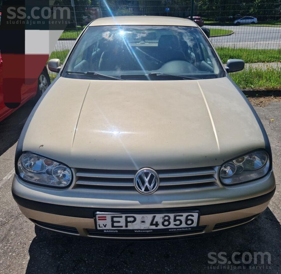 Brown Volkswagen Golf 2002 in Riga, with an engine capacity of 1.60 L and mileage of 197 thousand km for 790 €, photo 1 on AUTOMOTO.COM.LV