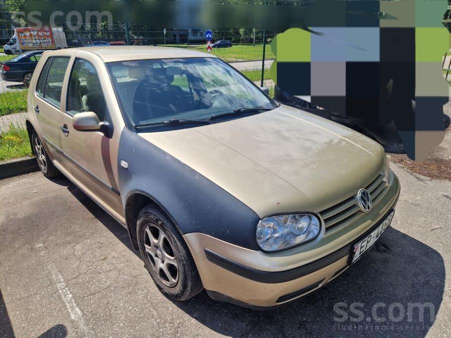Brown Volkswagen Golf 2002 in Riga, with an engine capacity of 1.60 L and mileage of 197 thousand km for 790 €, photo 2 on AUTOMOTO.COM.LV