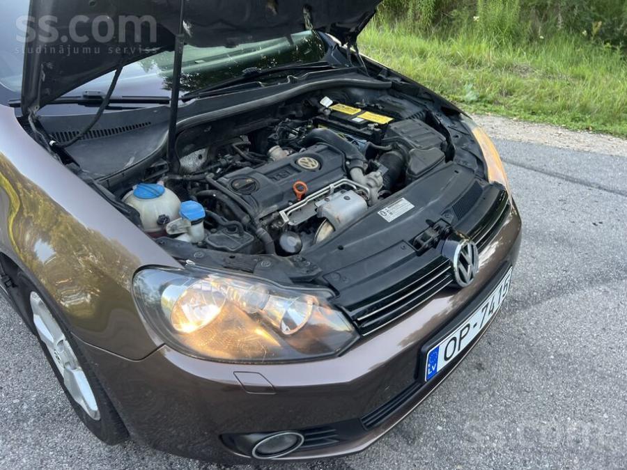 Brown Volkswagen Golf 2010 in Riga, with an engine capacity of 1.40 L and mileage of 226 thousand km for 4500 €, photo 12 on AUTOMOTO.COM.LV