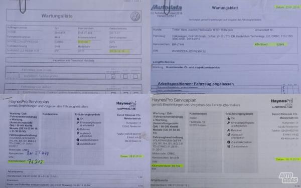 Brown Volkswagen Golf 2015 in Kaunas, with an engine capacity of 2.00 L and mileage of 165 thousand km for 9500 €, photo 7 on AUTOMOTO.COM.LV