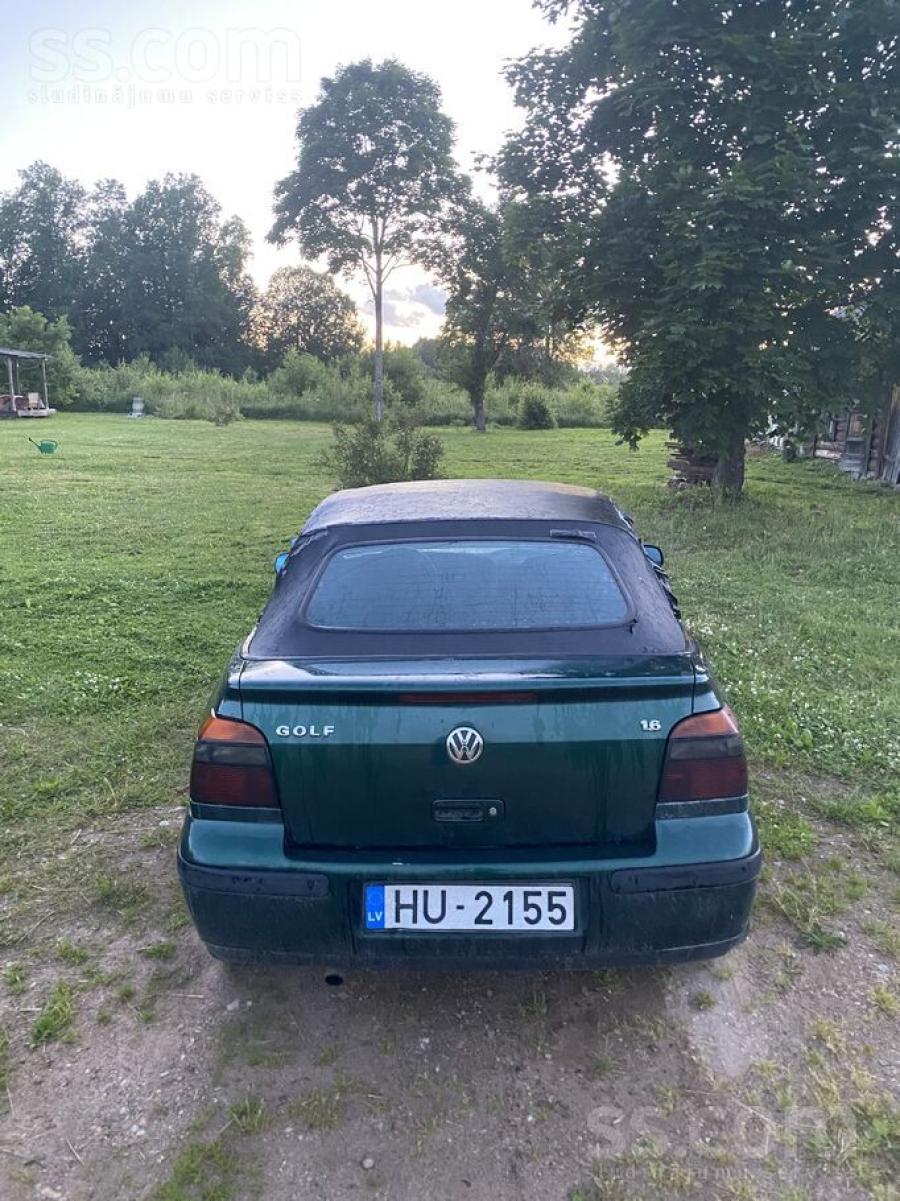 Green Volkswagen Golf 1998 in Ludza, with an engine capacity of 1.60 L and mileage of 250 thousand km for 1000 €, photo 6 on AUTOMOTO.COM.LV