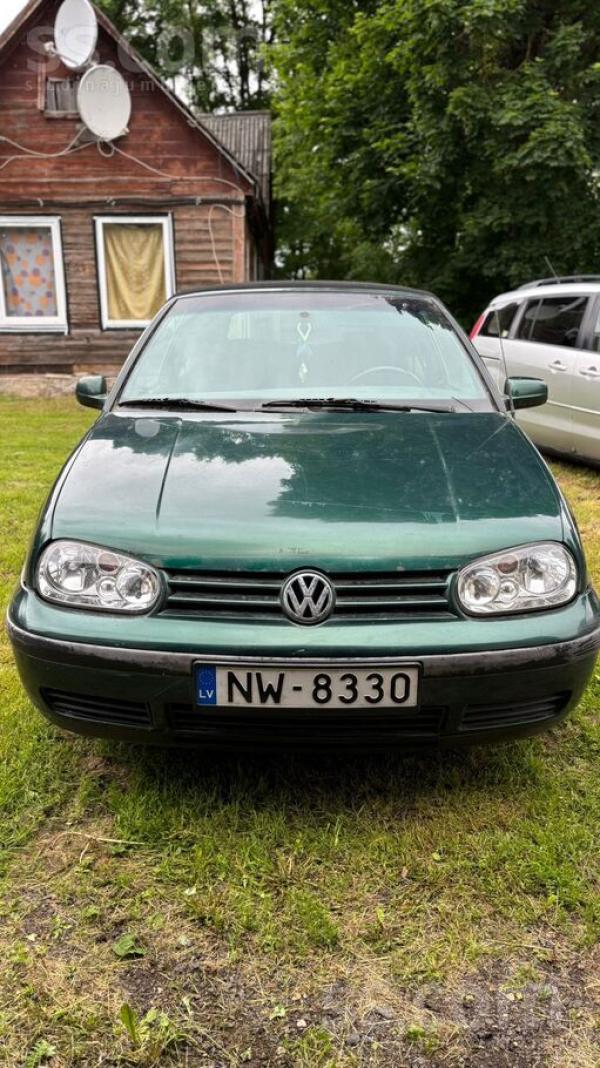 Green Volkswagen Golf 2000 in Jekabpils, with an engine capacity of 1.80 L and mileage of 317 thousand km for 1500 €, photo 1 on AUTOMOTO.COM.LV