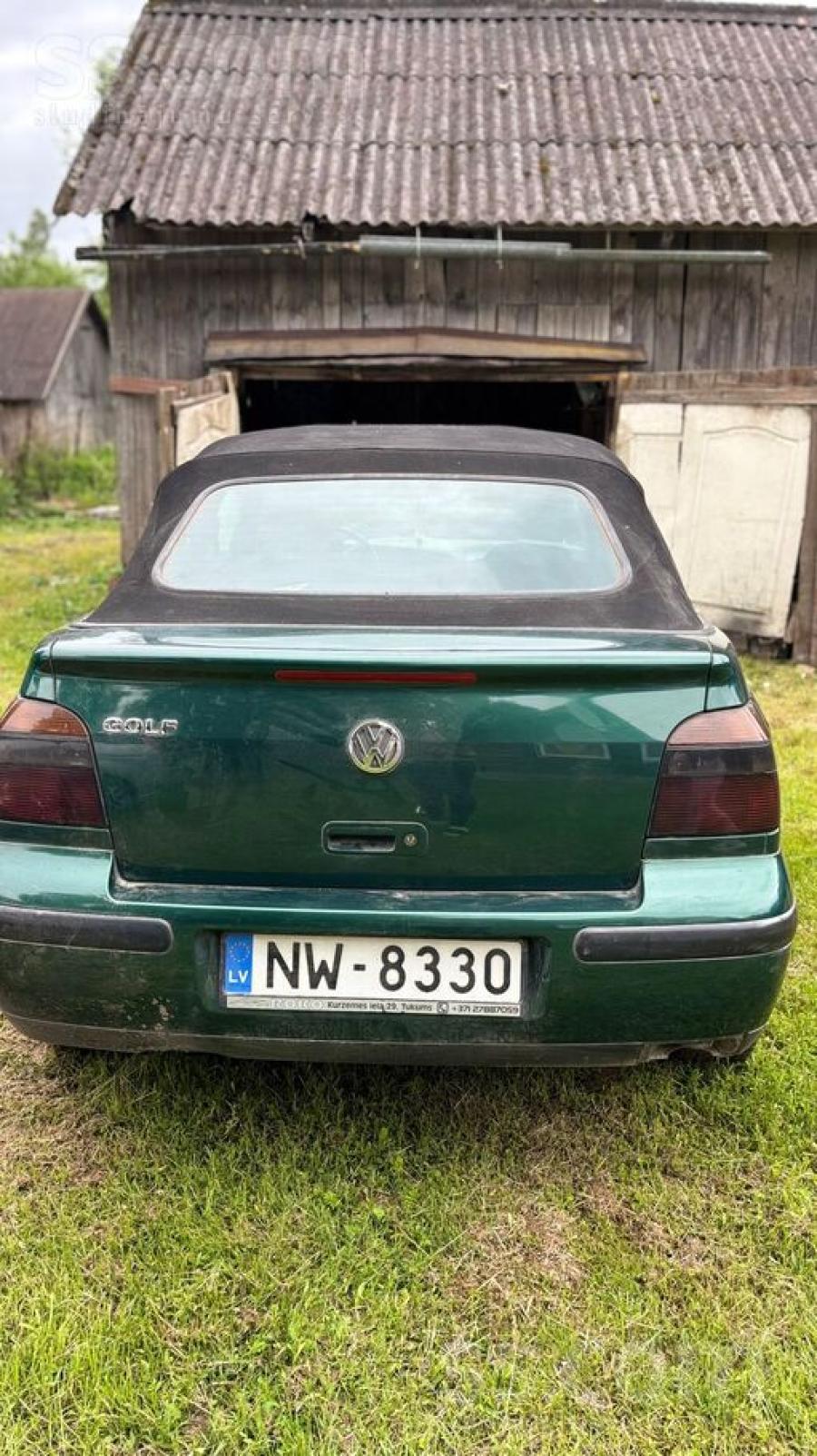 Zaļš Volkswagen Golf 2000 Jēkabpils, ar dzinēja tilpumu 1.80 L un nobraukumu 317 tūkst. km par 1500 €, foto 3 vietnē AUTOMOTO.COM.LV