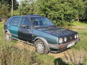 Green Volkswagen Golf 1985 in Tukums, with an engine capacity of 1.80 L and mileage of 289 thousand km for 1900 €, photo  on AUTOMOTO.COM.LV