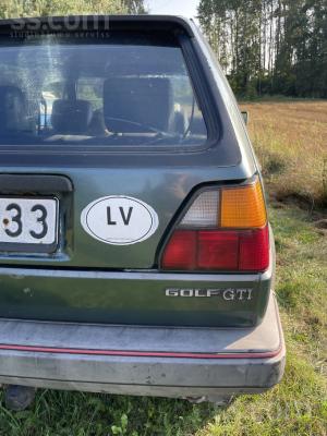 Green Volkswagen Golf 1985 in Tukums, with an engine capacity of 1.80 L and mileage of 289 thousand km for 1900 €, photo 15 on AUTOMOTO.COM.LV