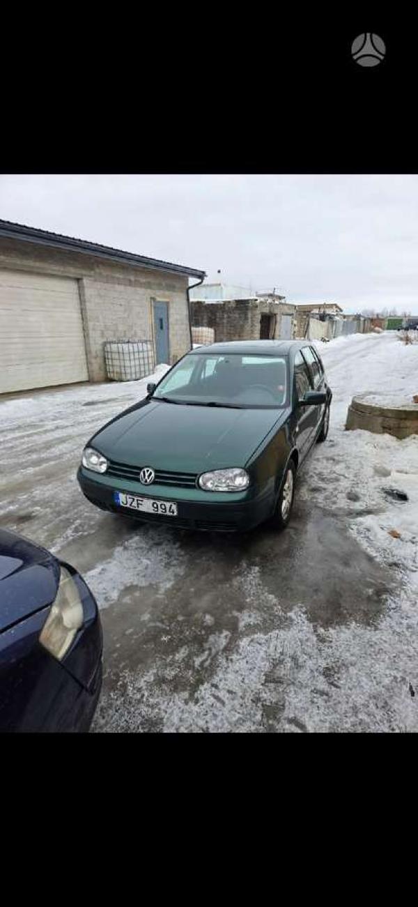 Green Volkswagen Golf 1998 in Alytus, with an engine capacity of 1.90 L and mileage of 300 thousand km for 1350 €, photo 1 on AUTOMOTO.COM.LV