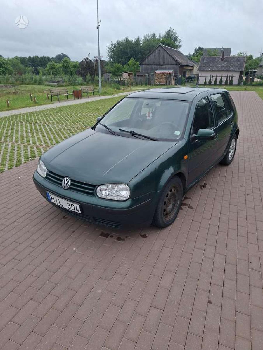 Green Volkswagen Golf 1998 in Sakiai, with an engine capacity of 1.90 L and mileage of 434 thousand km for 700 €, photo 10 on AUTOMOTO.COM.LV