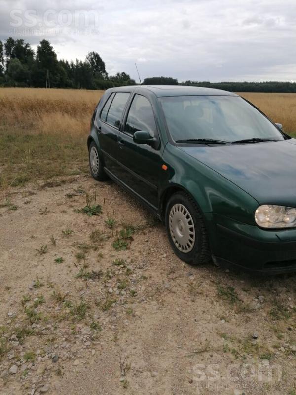 Green Volkswagen Golf 1998 in Bauska, with an engine capacity of 1.90 L and mileage of 0 thousand km for 1000 €, photo 1 on AUTOMOTO.COM.LV