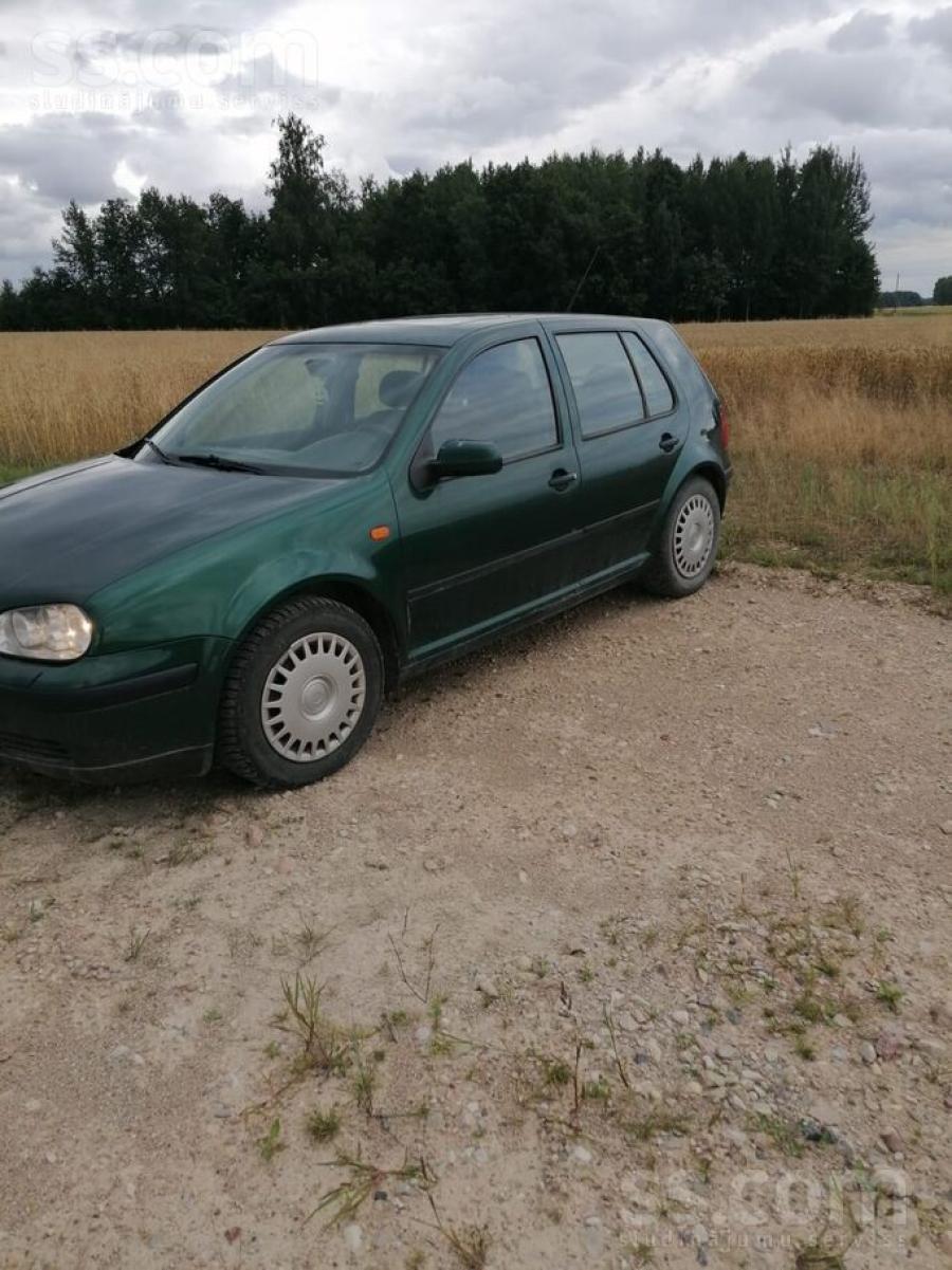 Green Volkswagen Golf 1998 in Bauska, with an engine capacity of 1.90 L and mileage of 0 thousand km for 1000 €, photo 3 on AUTOMOTO.COM.LV