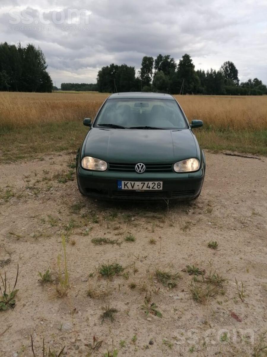 Green Volkswagen Golf 1998 in Bauska, with an engine capacity of 1.90 L and mileage of 0 thousand km for 1000 €, photo 4 on AUTOMOTO.COM.LV