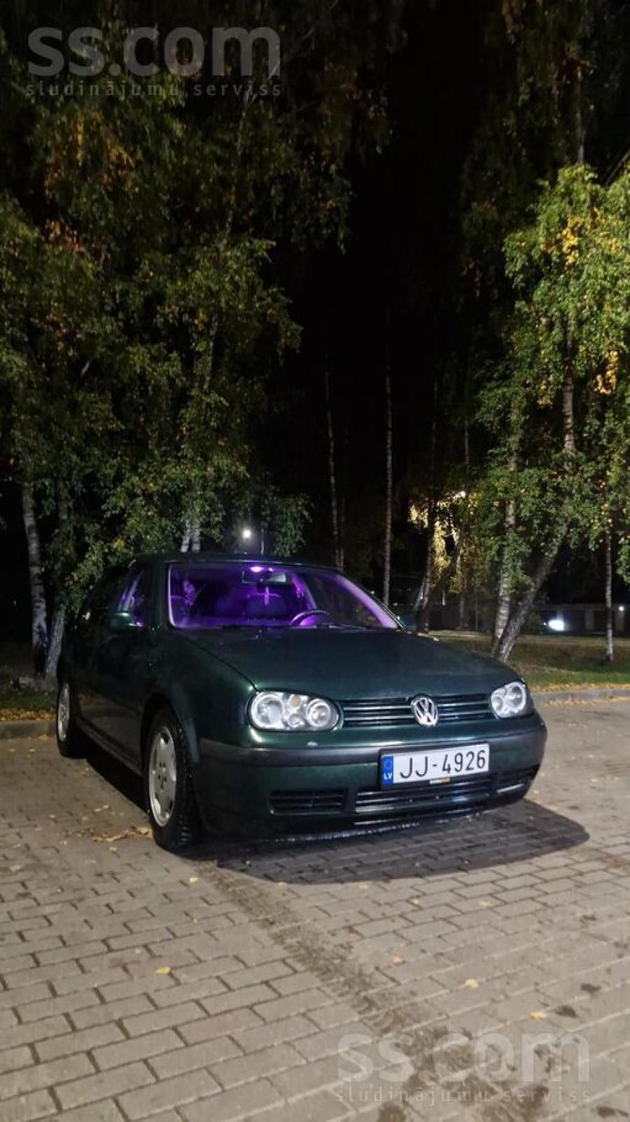 Green Volkswagen Golf 1998 in Riga, with an engine capacity of 1.90 L and mileage of 254 thousand km for 1700 €, photo 1 on AUTOMOTO.COM.LV