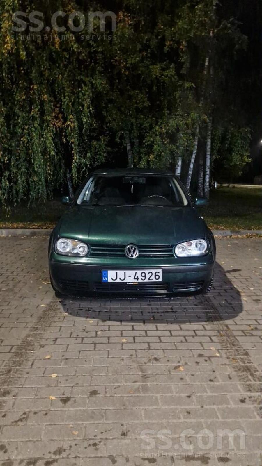 Green Volkswagen Golf 1998 in Riga, with an engine capacity of 1.90 L and mileage of 254 thousand km for 1700 €, photo 3 on AUTOMOTO.COM.LV