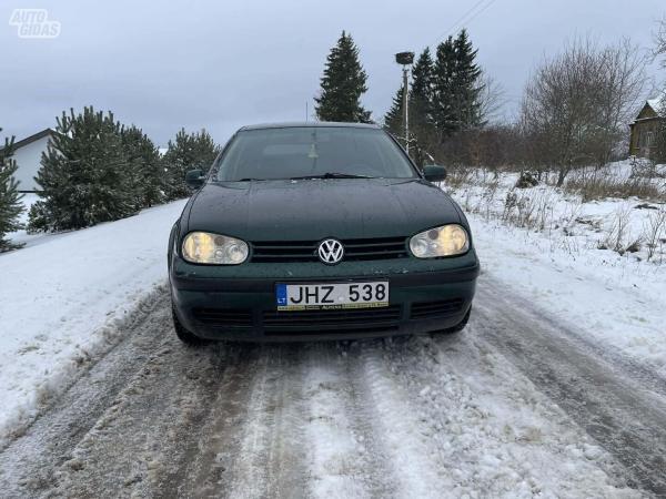 Green Volkswagen Golf 1999 in Utena, with an engine capacity of 1.90 L and mileage of 222 thousand km for 1300 €, photo 1 on AUTOMOTO.COM.LV