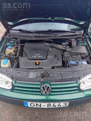 Green Volkswagen Golf 1999 in Jekabpils, with an engine capacity of 1.60 L and mileage of 306 thousand km for 1150 €, photo 7 on AUTOMOTO.COM.LV