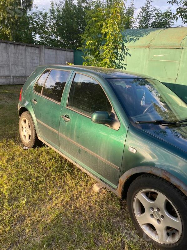 Green Volkswagen Golf 1999 in Riga, with an engine capacity of 1.90 L and mileage of 0 thousand km for 500 €, photo 1 on AUTOMOTO.COM.LV