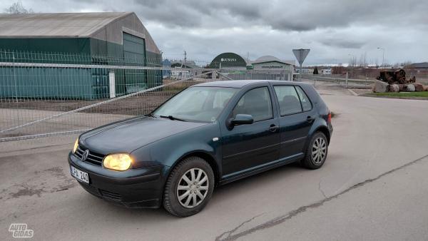 Green Volkswagen Golf 2001 in Mazeikiai, with an engine capacity of 1.90 L and mileage of 341 thousand km for 1250 €, photo 1 on AUTOMOTO.COM.LV