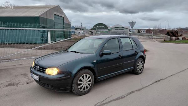 Green Volkswagen Golf 2001 in Mazeikiai, with an engine capacity of 1.90 L and mileage of 342 thousand km for 1250 €, photo 1 on AUTOMOTO.COM.LV