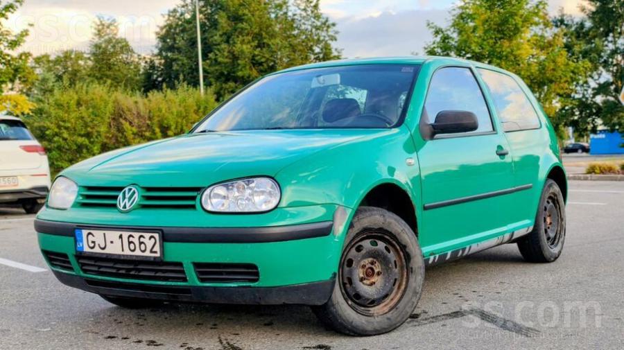 Зеленый Фольксваген Гольф 2001 в Рига, объемом двигателя 1.90 л и пробегом 391 тыс. км за 1700 €, фото 1 на AUTOMOTO.COM.LV