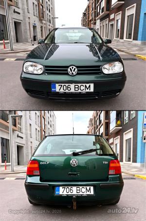 Green Volkswagen Golf 2002 in Tallinn, with an engine capacity of 1.90 L and mileage of 300 thousand km for 1499 €, photo 7 on AUTOMOTO.COM.LV