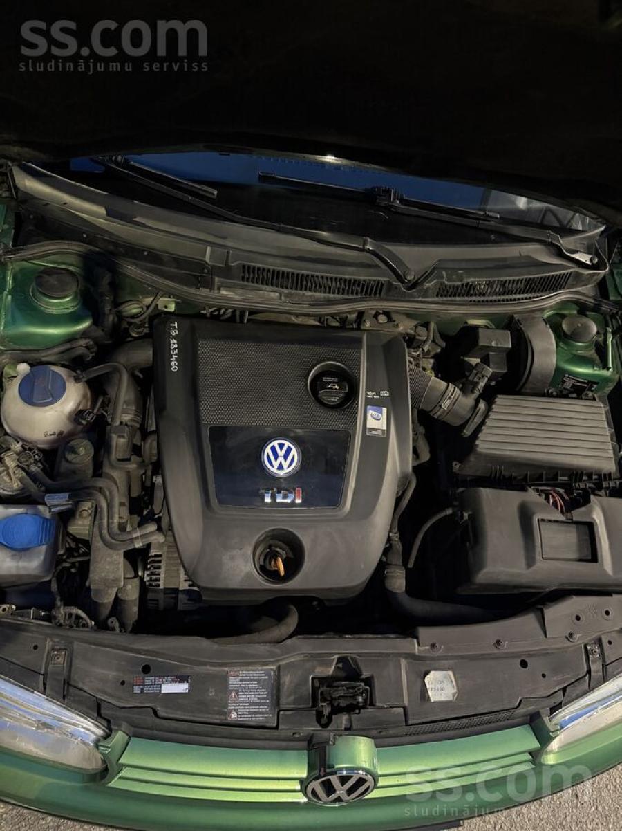 Green Volkswagen Golf 2002 in Riga, with an engine capacity of 1.90 L and mileage of 228 thousand km for 1800 €, photo 12 on AUTOMOTO.COM.LV