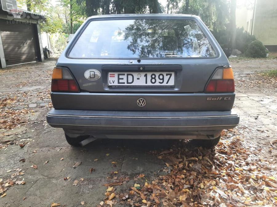 Pelēks Volkswagen Golf 1987 Rīga, ar dzinēja tilpumu 1.60 L un nobraukumu 412 tūkst. km par 1100 €, foto 1 vietnē AUTOMOTO.COM.LV