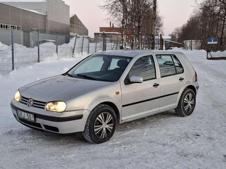 Grey Volkswagen Golf 1998 in Plunge, with an engine capacity of 1.90 L and mileage of 309 thousand km for 950 €, photo 1 on AUTOMOTO.COM.LV