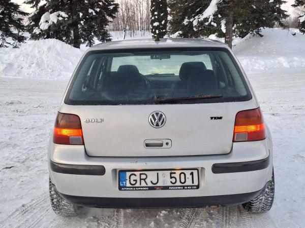 Grey Volkswagen Golf 1998 in Plunge, with an engine capacity of 1.90 L and mileage of 309 thousand km for 950 €, photo 5 on AUTOMOTO.COM.LV