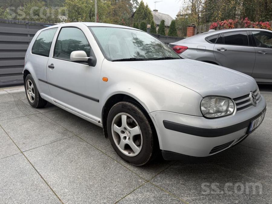 Grey Volkswagen Golf 1998 in Riga, with an engine capacity of 1.90 L and mileage of 347 thousand km for 1450 €, photo 1 on AUTOMOTO.COM.LV