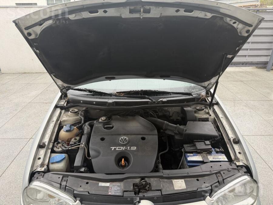 Grey Volkswagen Golf 1998 in Riga, with an engine capacity of 1.90 L and mileage of 347 thousand km for 1450 €, photo 11 on AUTOMOTO.COM.LV