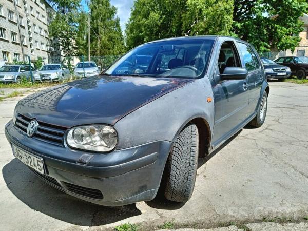 Grey Volkswagen Golf 1999 in Dobele, with an engine capacity of 1.90 L and mileage of 407 thousand km for 1400 €, photo 2 on AUTOMOTO.COM.LV