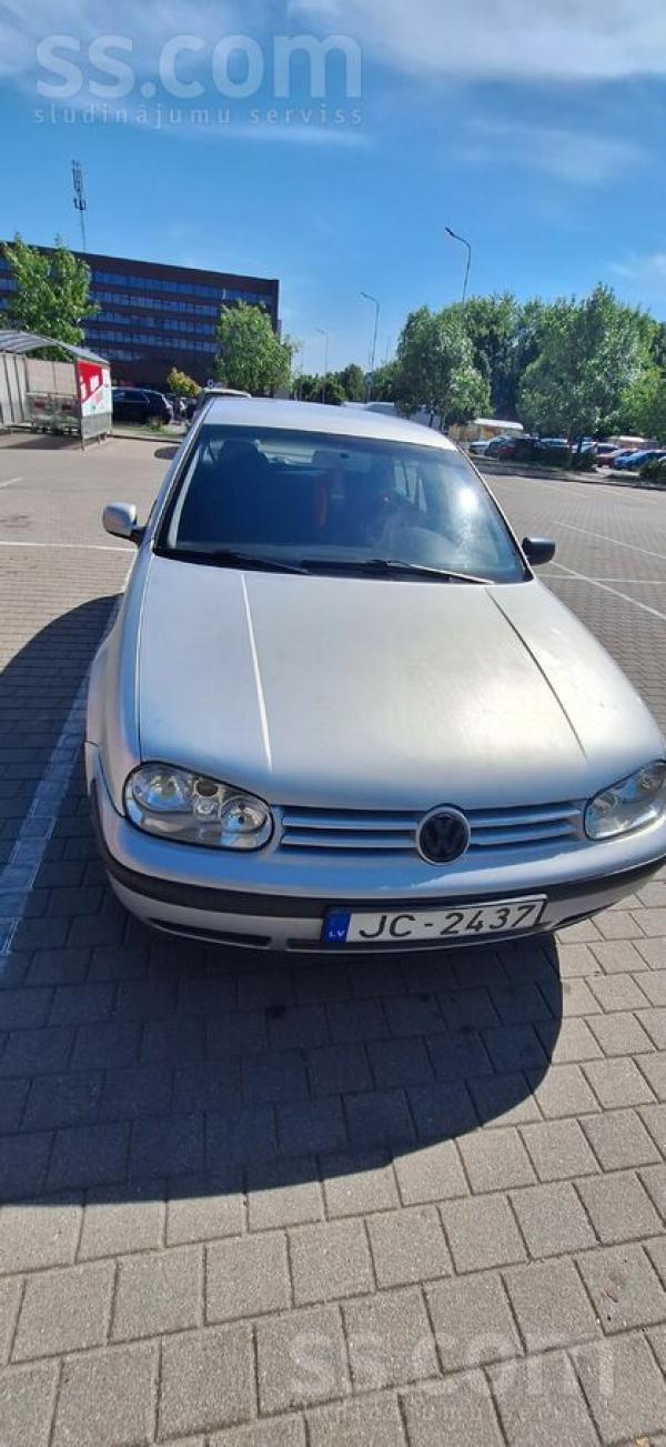 Grey Volkswagen Golf 1999 in Riga, with an engine capacity of 1.90 L and mileage of 392 thousand km for 1200 €, photo 2 on AUTOMOTO.COM.LV