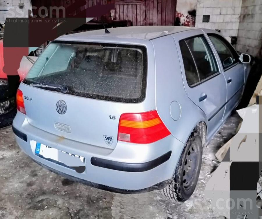 Grey Volkswagen Golf 1999 in Kraslava, with an engine capacity of 1.60 L and mileage of 340 thousand km for 500 €, photo 1 on AUTOMOTO.COM.LV
