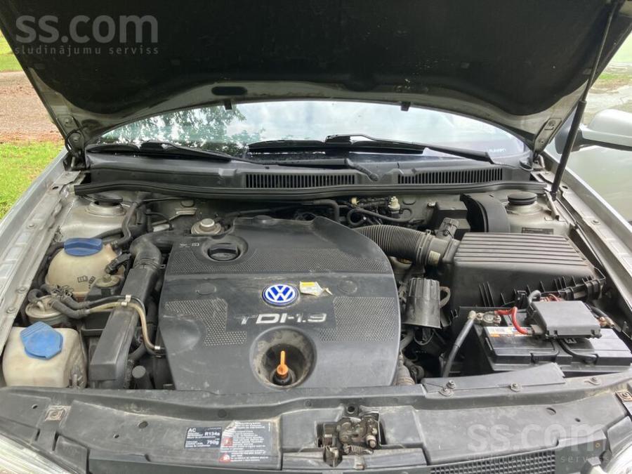 Grey Volkswagen Golf 2000 in Jelgava, with an engine capacity of 1.90 L and mileage of 350 thousand km for 1450 €, photo 10 on AUTOMOTO.COM.LV