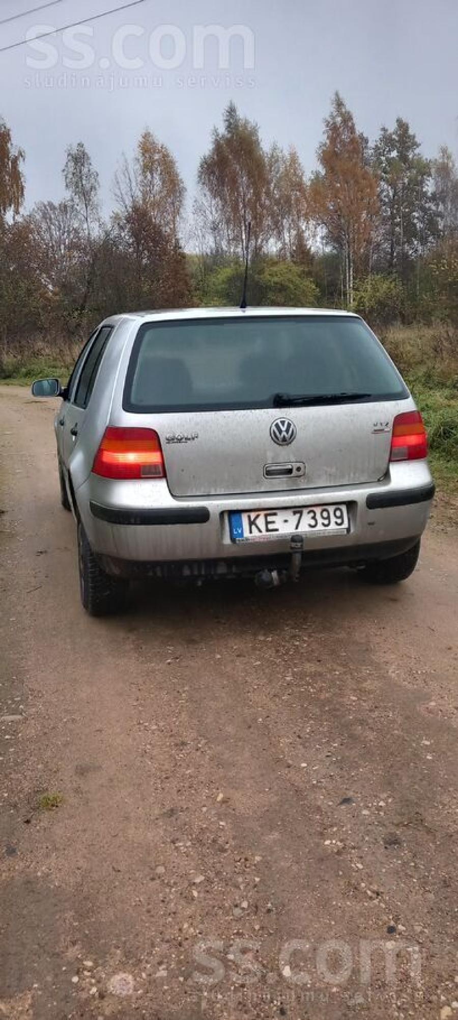Grey Volkswagen Golf 2001 in Jekabpils, with an engine capacity of 1.90 L and mileage of 414 thousand km for 900 €, photo 4 on AUTOMOTO.COM.LV