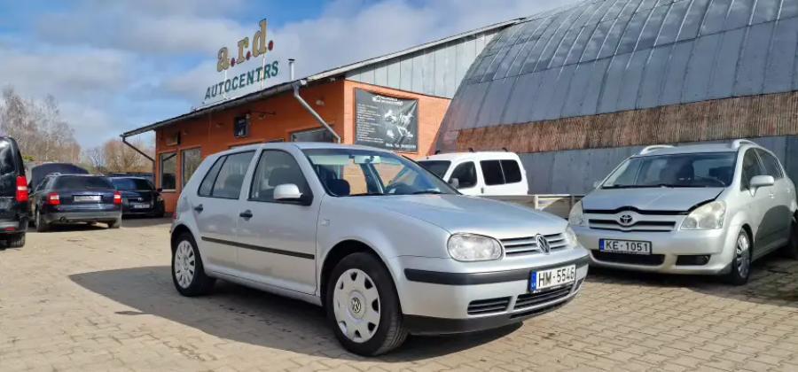 Grey Volkswagen Golf 2001 in Valmiera, with an engine capacity of 1.90 L and mileage of 390 thousand km for 1550 €, photo 1 on AUTOMOTO.COM.LV