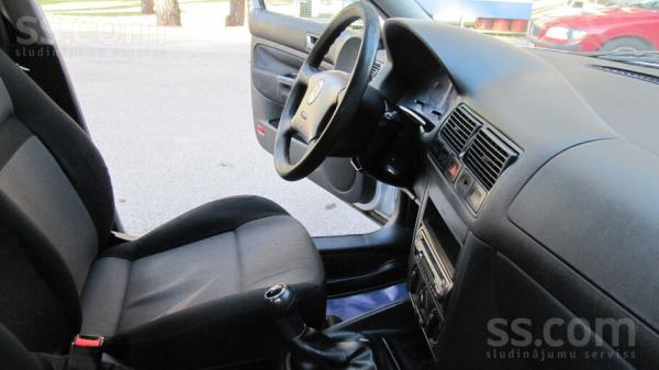 Grey Volkswagen Golf 2001 in Riga, with an engine capacity of 1.90 L and mileage of 356 thousand km for 1250 €, photo 7 on AUTOMOTO.COM.LV