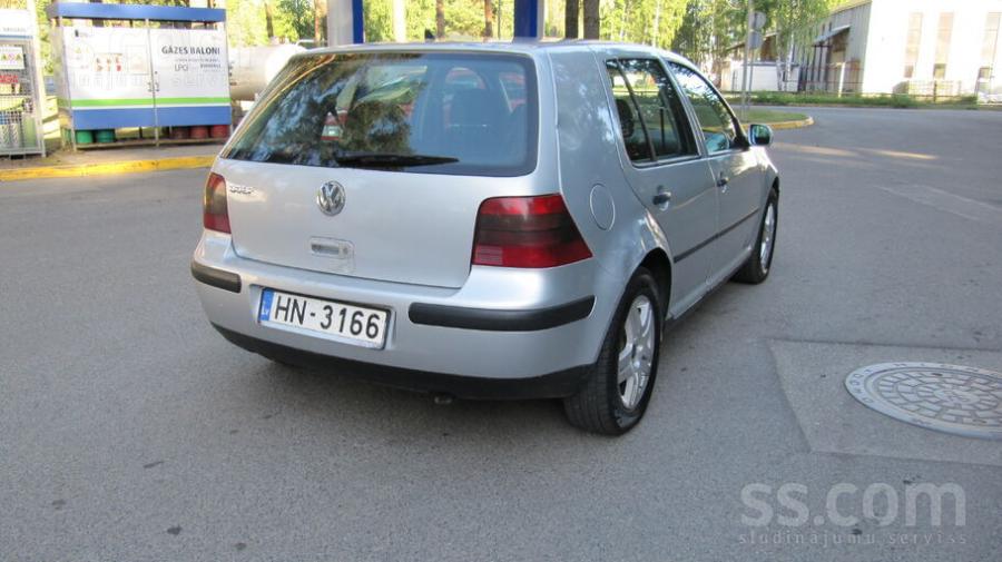 Grey Volkswagen Golf 2001 in Riga, with an engine capacity of 1.90 L and mileage of 356 thousand km for 1250 €, photo 16 on AUTOMOTO.COM.LV