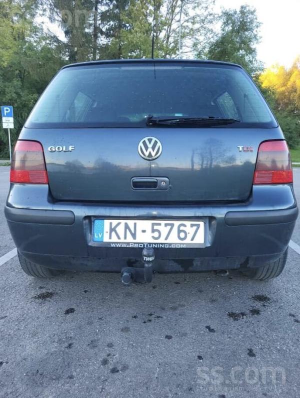 Grey Volkswagen Golf 2001 in Dobele, with an engine capacity of 1.90 L and mileage of 0 thousand km for 750 €, photo 4 on AUTOMOTO.COM.LV