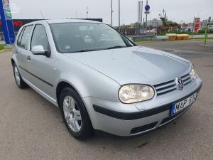 Grey Volkswagen Golf 2001 in Kaunas, with an engine capacity of 1.60 L and mileage of 184 thousand km for 1650 €, photo 4 on AUTOMOTO.COM.LV